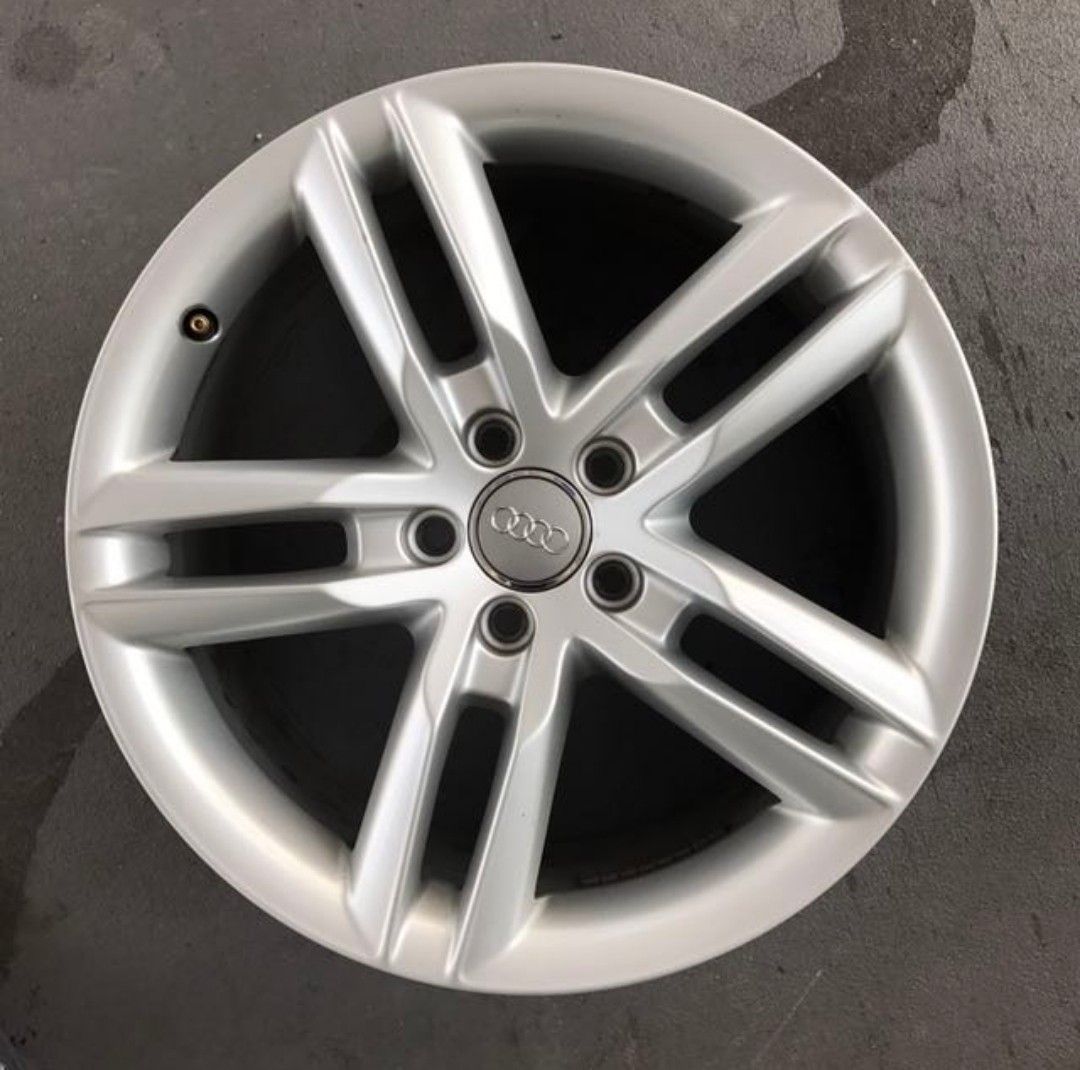 Used 18" Original Audi Rims, Car Accessories, Tyres & Rims on Carousell