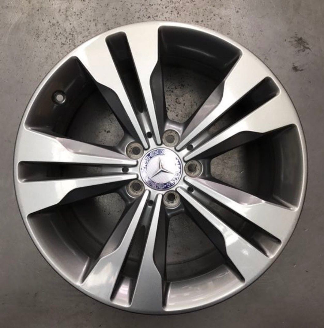 Used 18" Original Mercedes Rims, Car Accessories, Tyres & Rims on Carousell