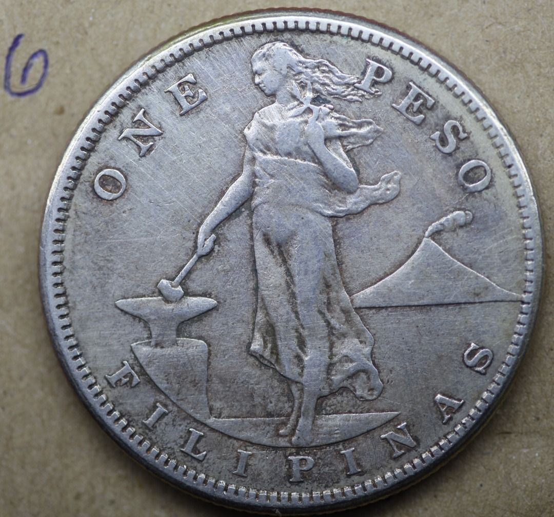 USPI 1907 One Silver Peso US PHILIPPINES (c00021), Hobbies & Toys ...