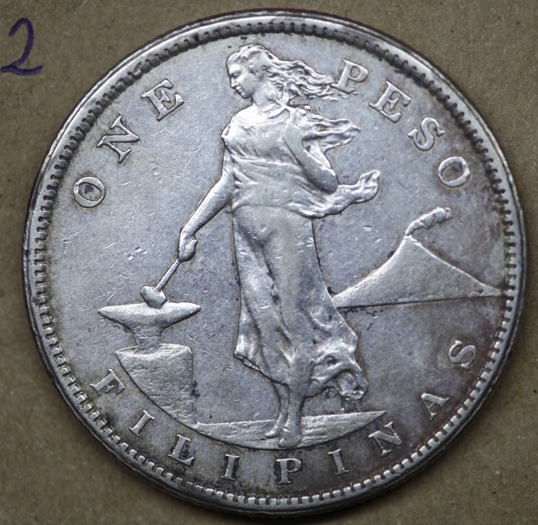 USPI 1907 One Silver Peso US PHILIPPINES (C00017), Hobbies & Toys ...