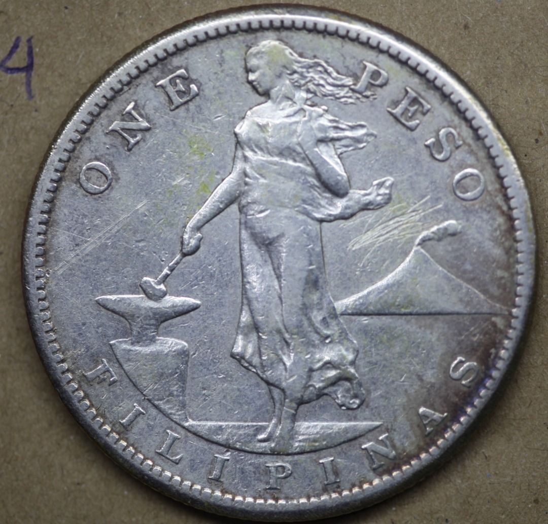 USPI 1909 One Silver Peso US PHILIPPINES (c00019), Hobbies & Toys ...