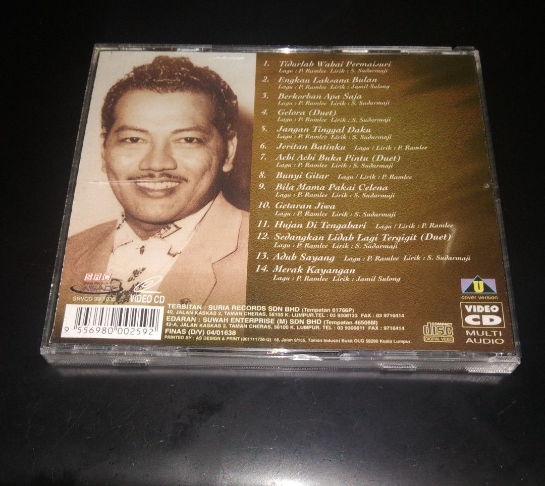 VCD Tan Sri p.ramlee ORI dari SRC, Hobbies & Toys, Music & Media, CDs ...