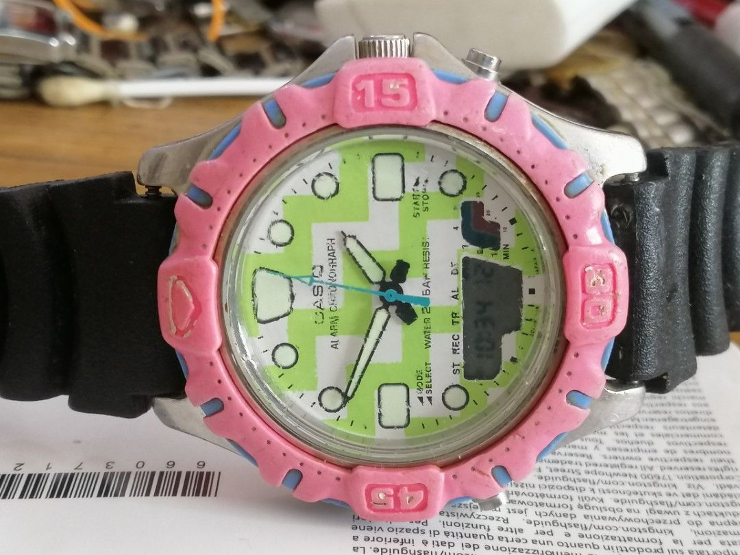 Vintage Casio AD 730 diver digi Ana watch, Women's Fashion, Watches ...