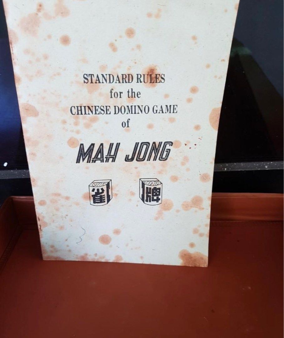 Vintage chinese domino mah Jong mahjong set in case bag, Hobbies & Toys ...