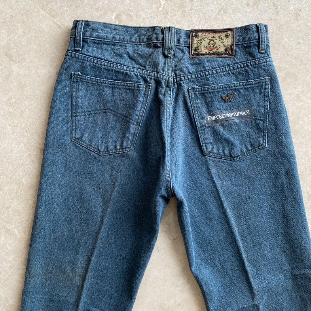 SALE - Vintage Emporio Armani Button Fly Denim Jeans, Men's Fashion ...