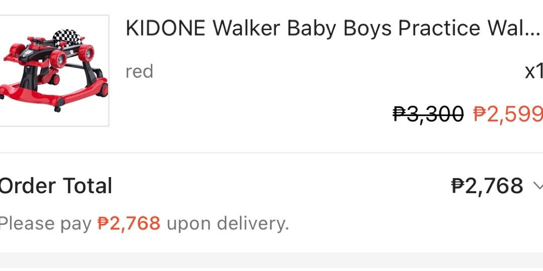 Walker (Cars), Babies & Kids, Infant Playtime on Carousell