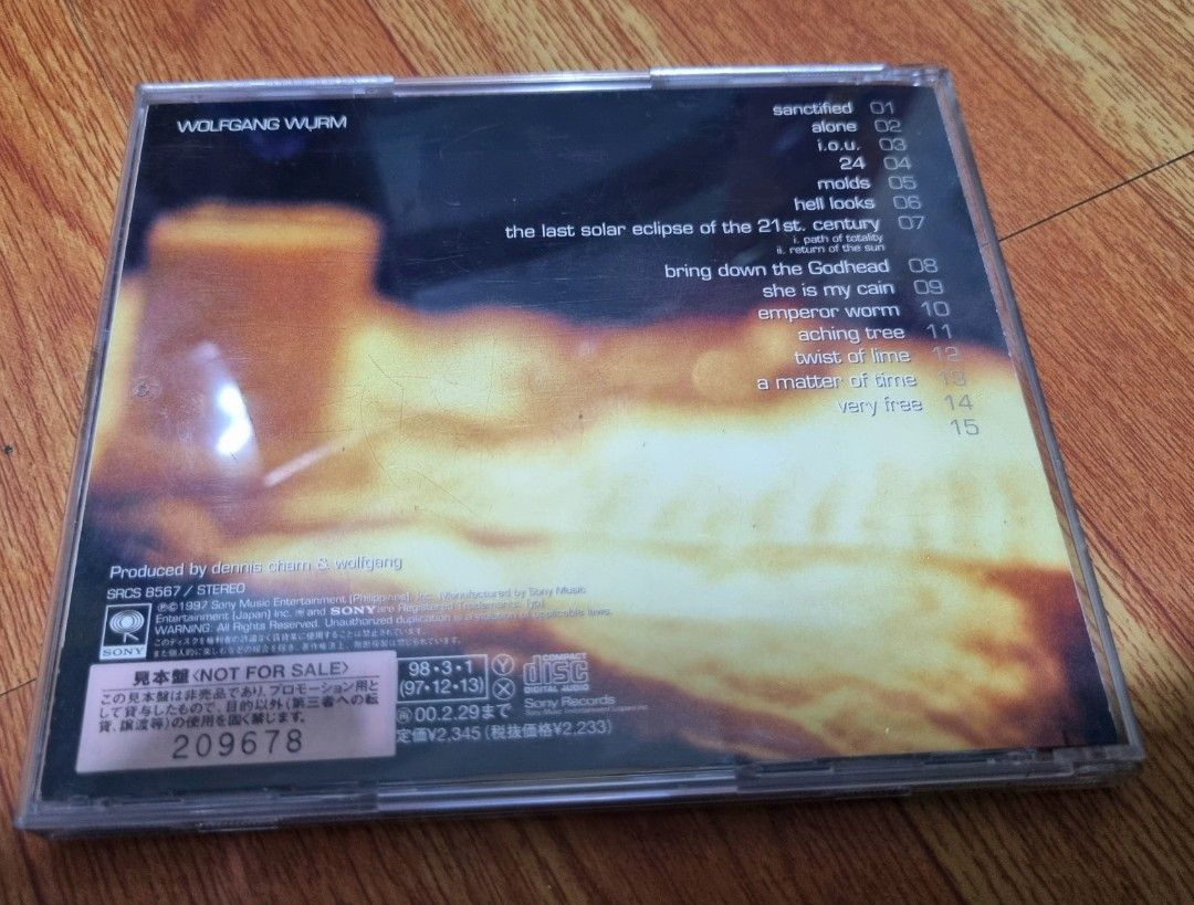 WOLFGANG WURM OPM CD JAPAN PRESS, Hobbies & Toys, Music & Media, CDs ...