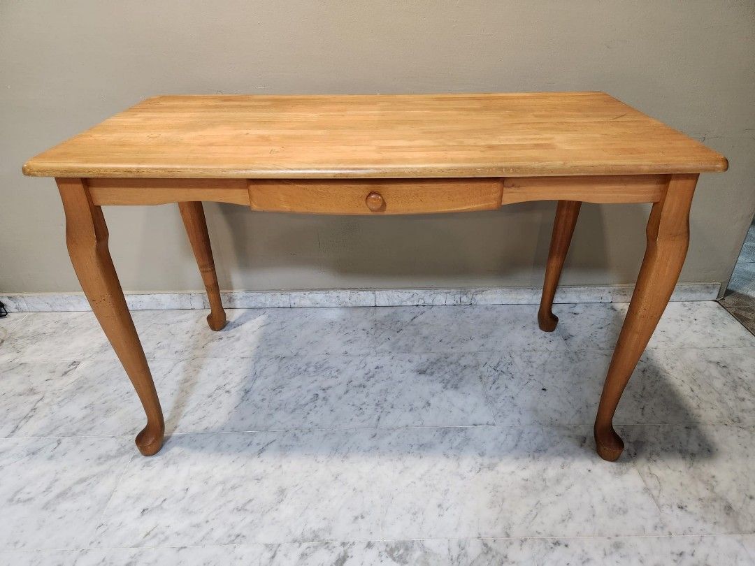 Wooden Study Desk / Display Table, Furniture & Home Living, Furniture ...