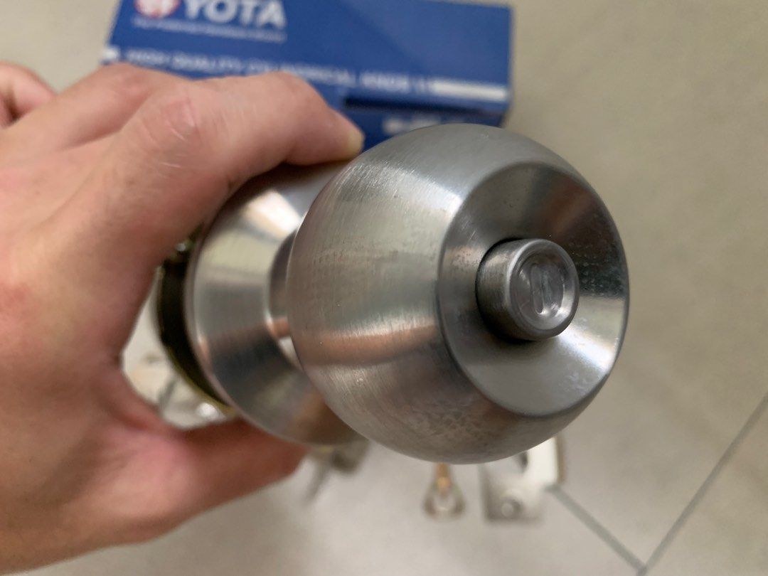 Yota cylindrical door knob, Furniture & Home Living, Security & Locks ...