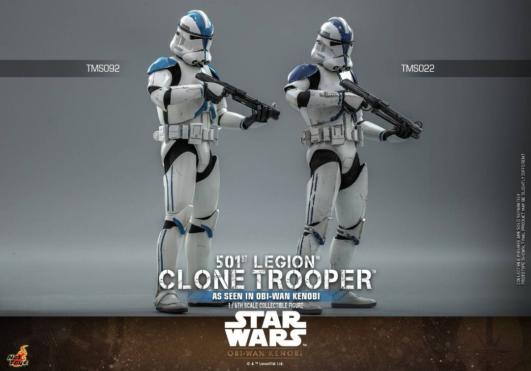 501st Legion Clone Trooper - Hot Toys TMS092 Star Wars The Clone Wars 1 ...