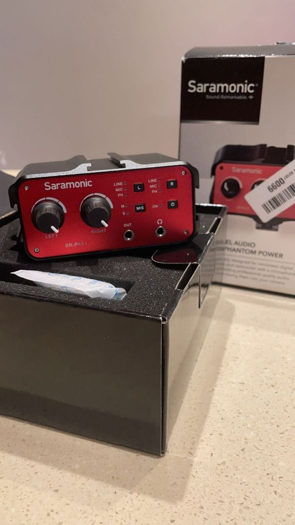 653) DSLR Preamp, Audio Mixer, Saramonic PAX1 2-Channel Microphone ...