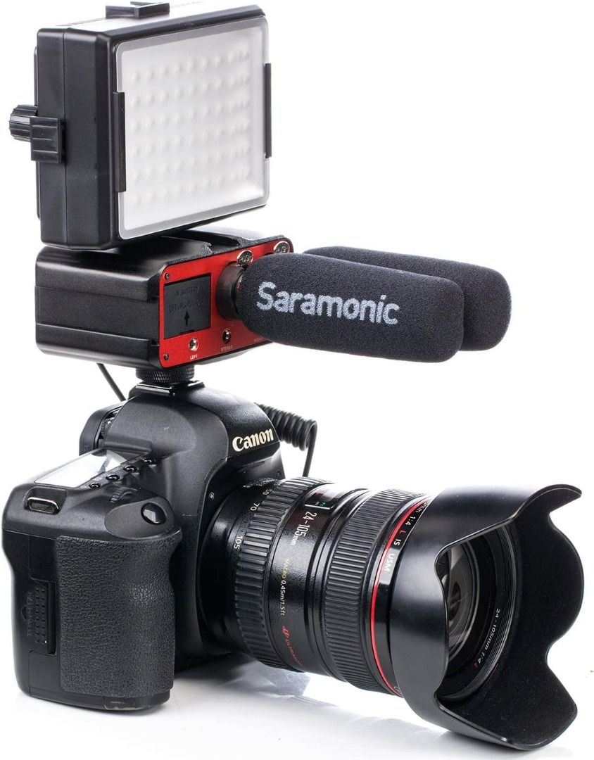 653) DSLR Preamp, Audio Mixer, Saramonic PAX1 2-Channel Microphone ...