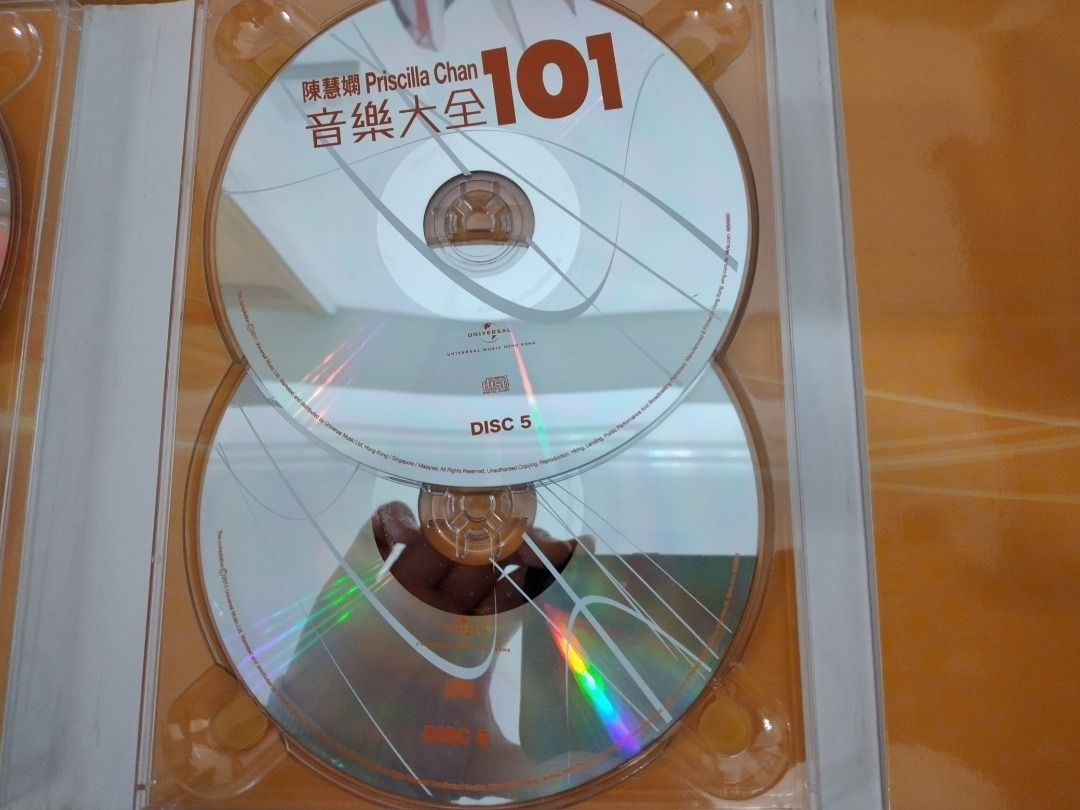 放售陳慧嫻 Priscilla Chan 音樂大全101 6 CD, 興趣及遊戲, 音樂樂器 & 配件, 音樂與媒體 - CD 及 DVD - Carousell