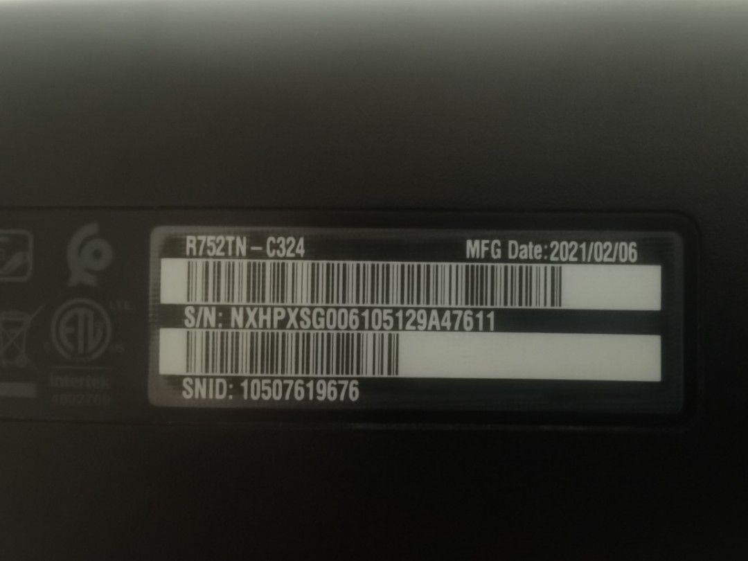 Acer Chromebook Spin R752 series R752TN-C324 with warranty PLD ...