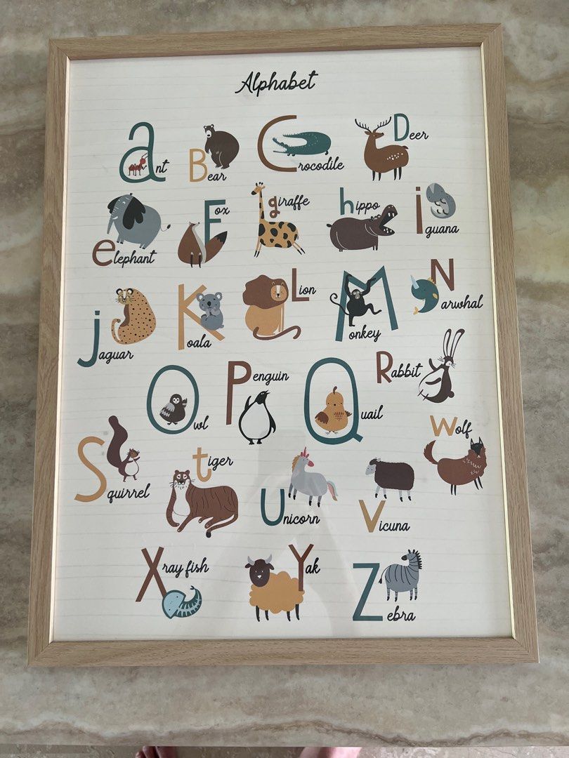 Alphabet picture frame, Babies & Kids, Baby Nursery & Kids Furniture ...