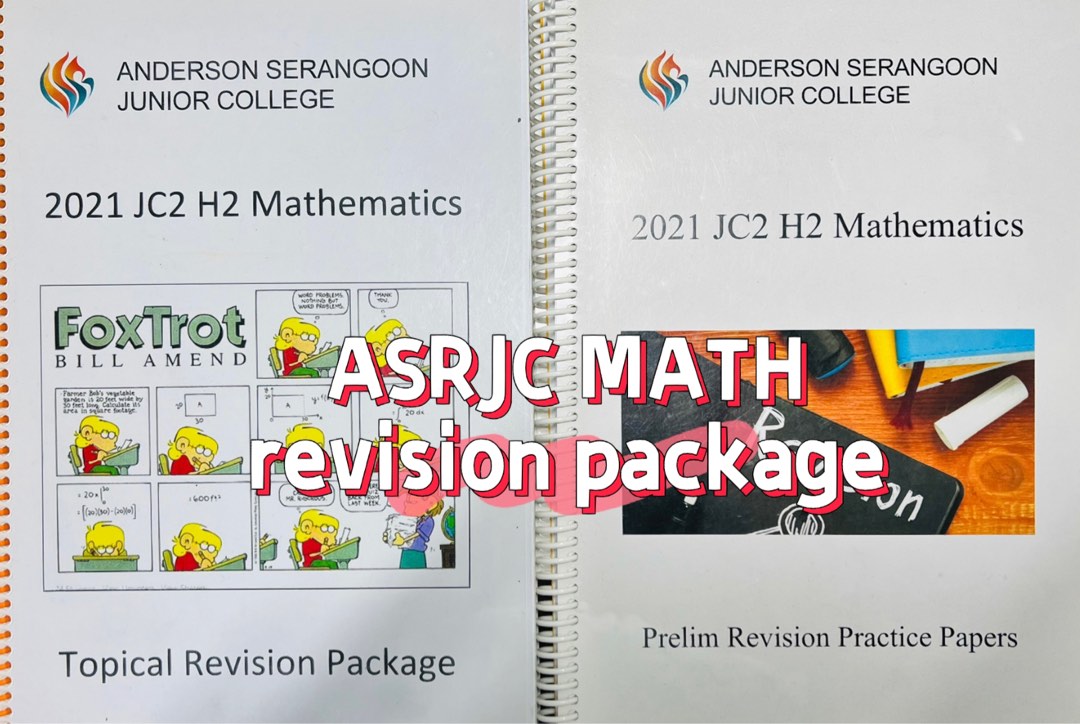 Asrjc Math Revision Package Hobbies And Toys Books And Magazines Assessment Books On Carousell 