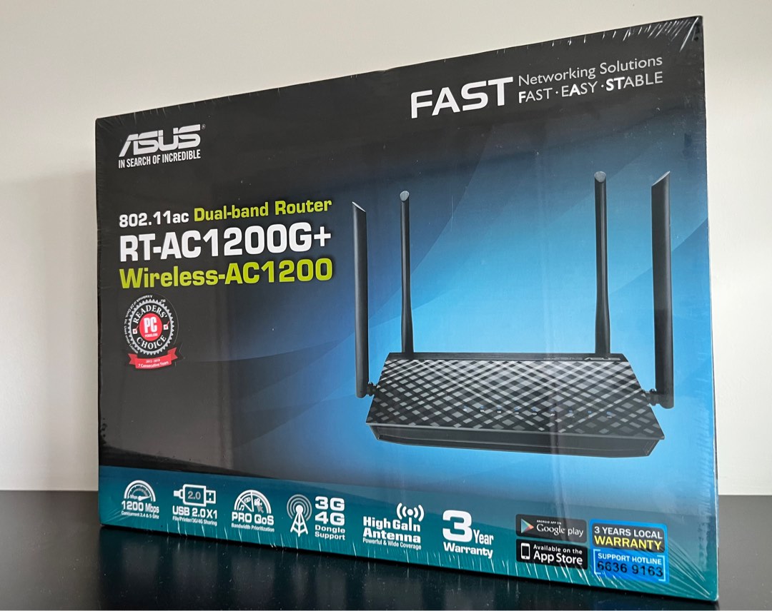 Asus RT-AC1200G+ Router, Computers & Tech, Parts & Accessories ...