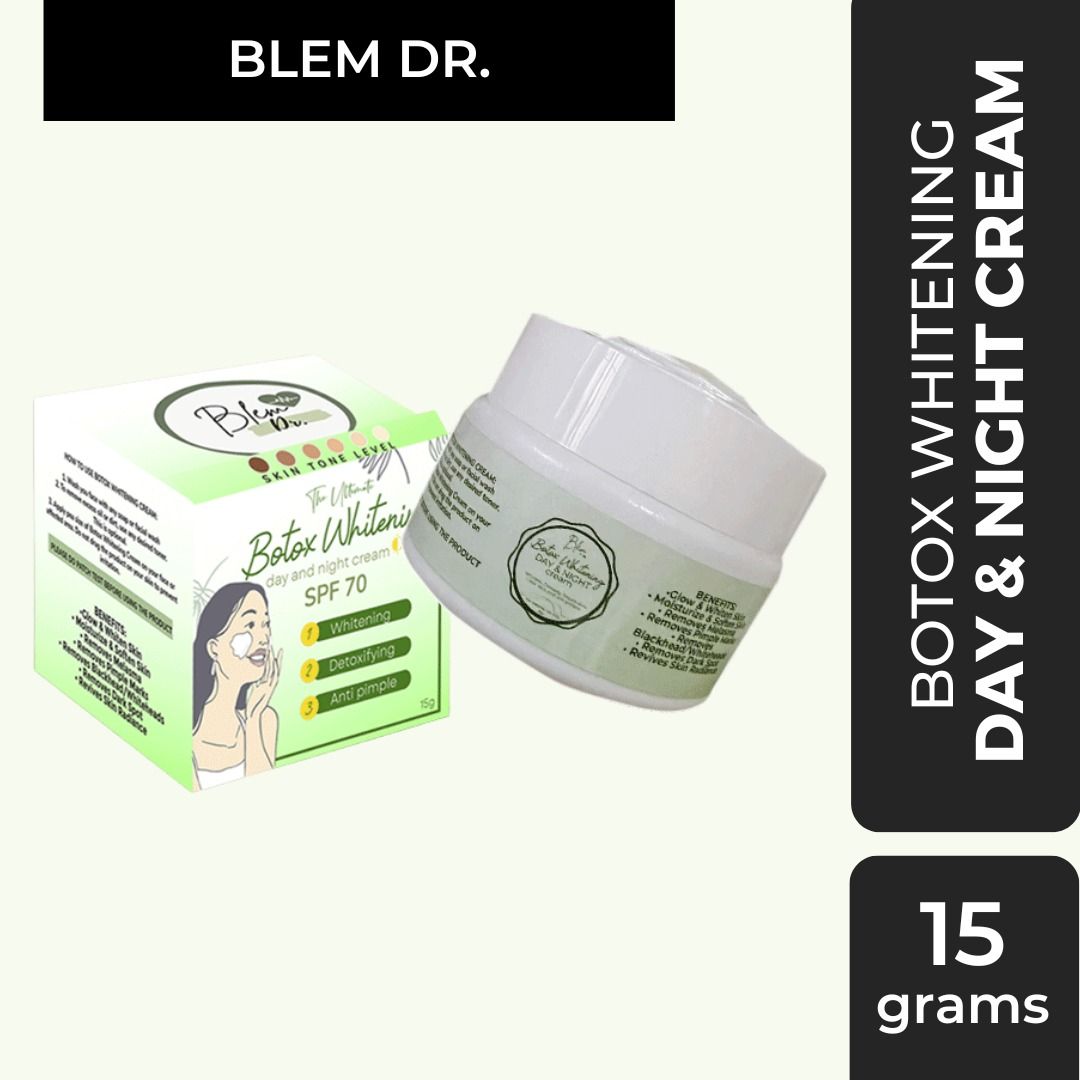 Authentic Blem Dr. Botox Whitening Anti-Pimple Day & Night Cream with ...