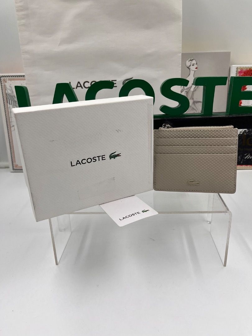 Authentic Lacoste Cardholder With tag, Box and Paperbag, Women's ...