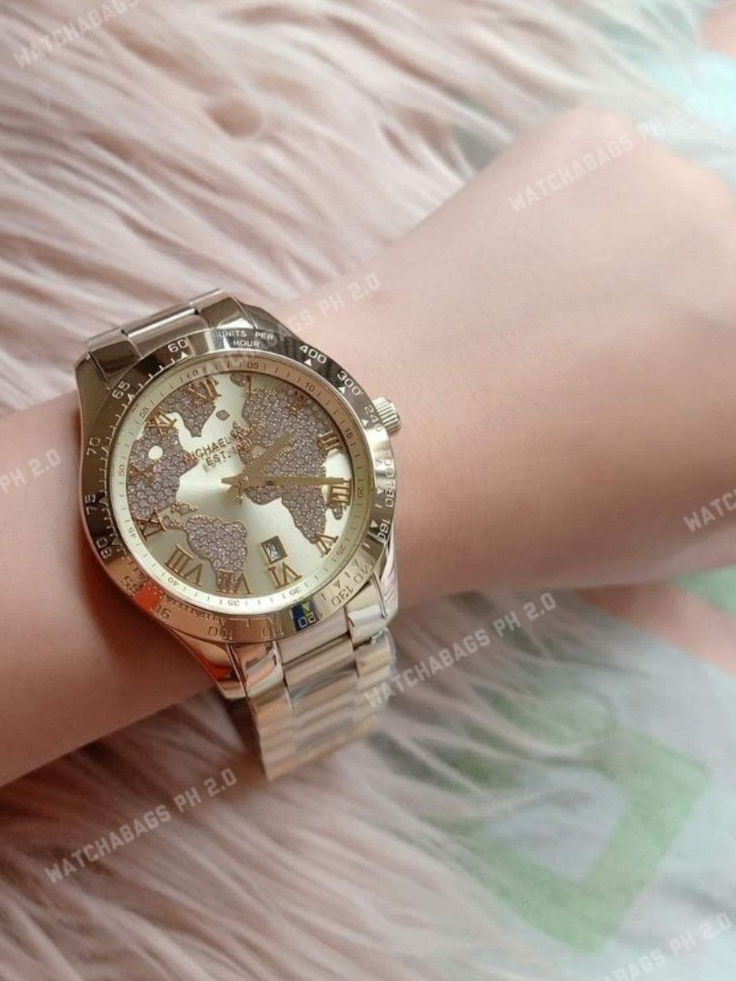 Authentic MK Layton Gold Tone 45mm watch, Men's Fashion, Watches ...