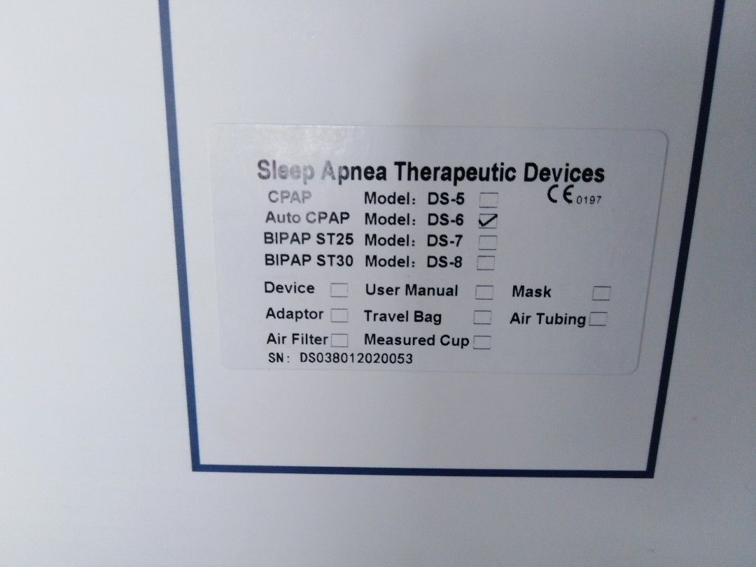 AUTO CPAP DS-6, Health & Nutrition, Assistive & Rehabilatory Aids ...