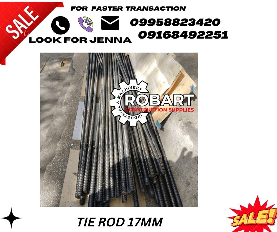 BALL THEAD TIE ROD 17MM X 6M, Commercial & Industrial, Construction ...