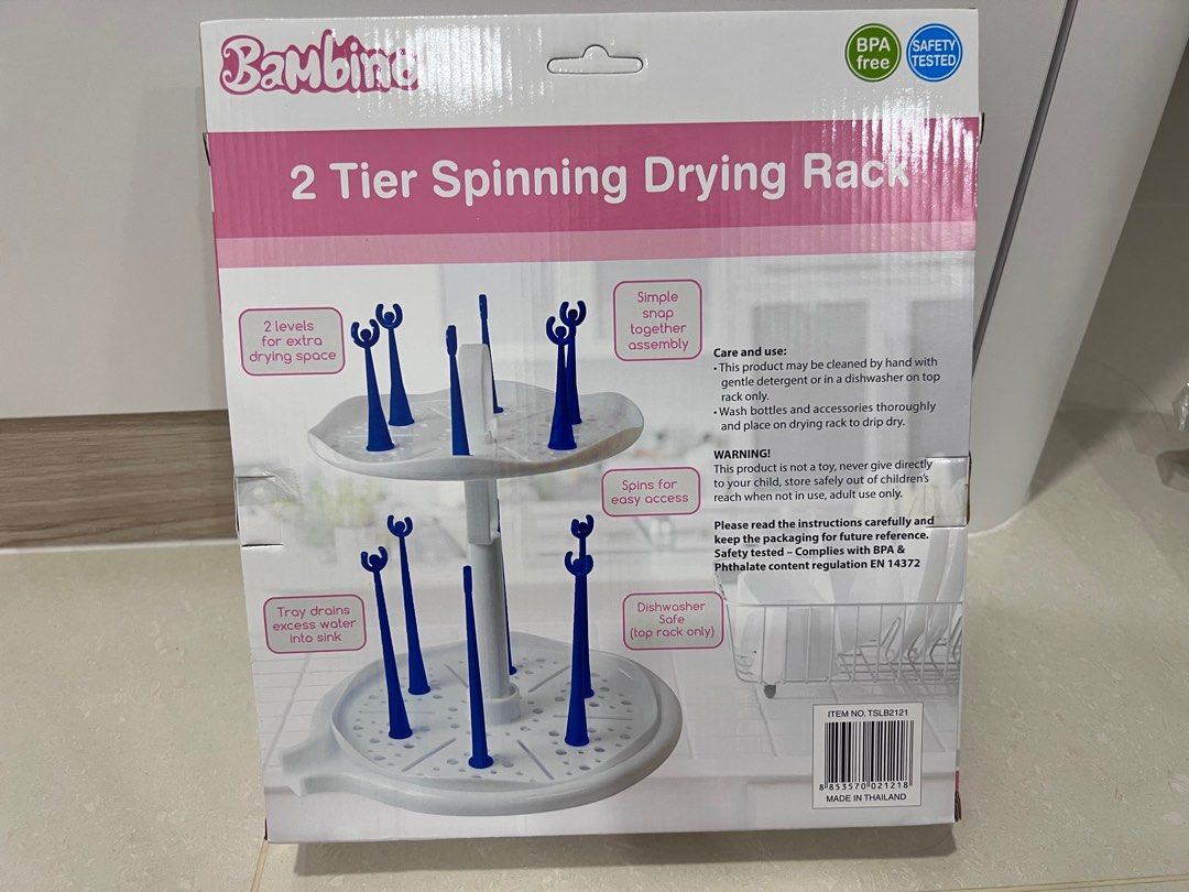 Bambino 2 Tier Spinning Drying Rack, Babies & Kids, Nursing & Feeding ...
