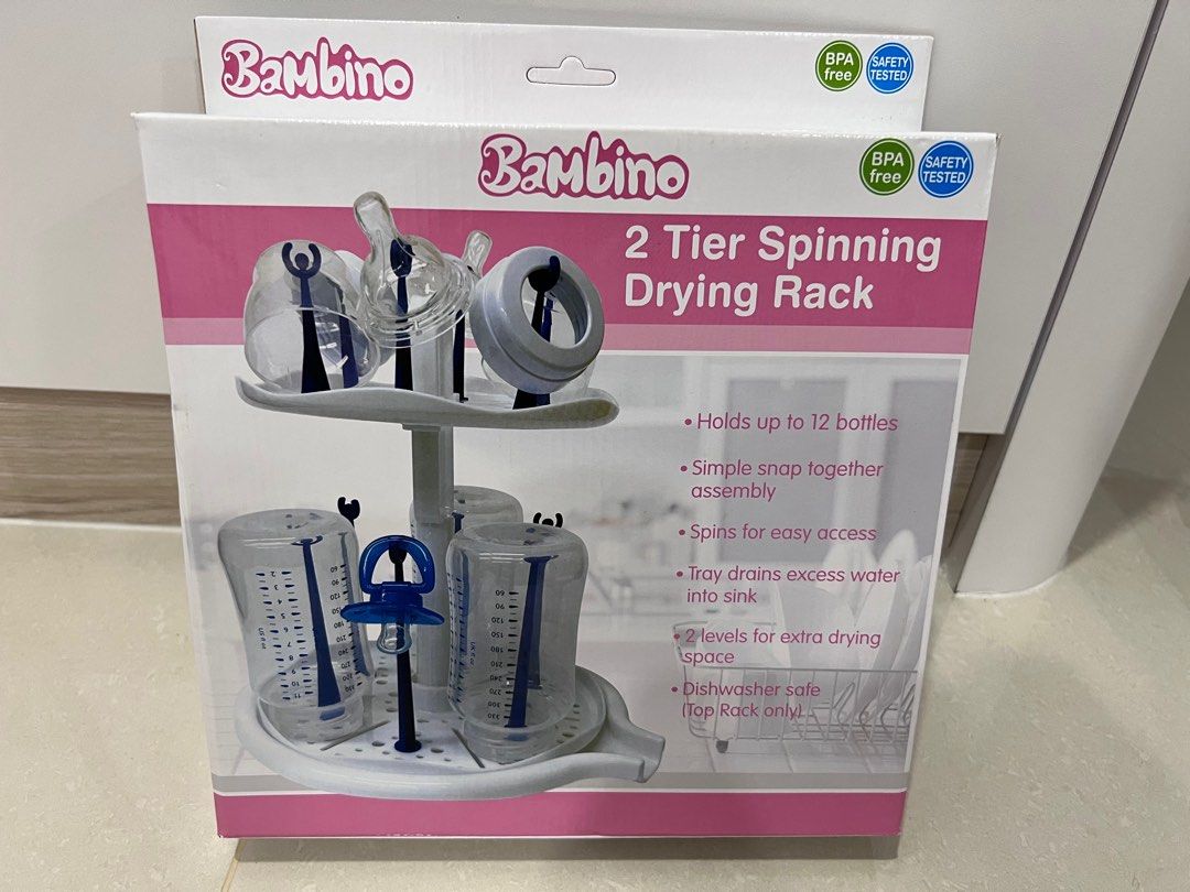 Bambino 2 Tier Spinning Drying Rack, Babies & Kids, Nursing & Feeding ...