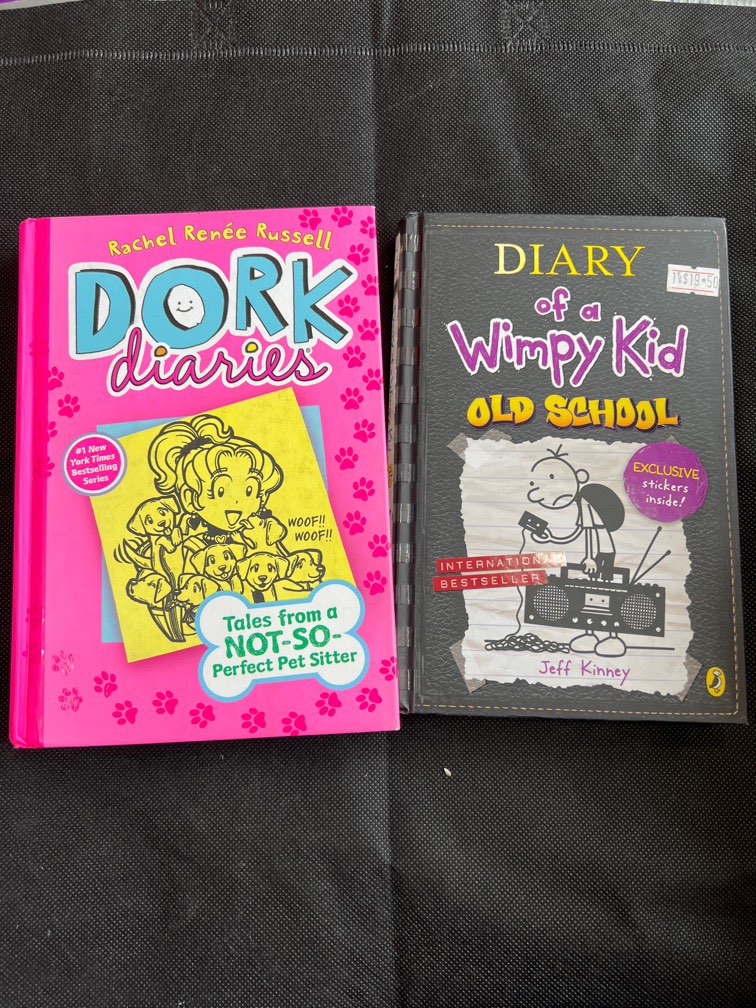 [Bundle] Hardcover Dork Diaries and Diary of a Wimpy Kid, Hobbies ...