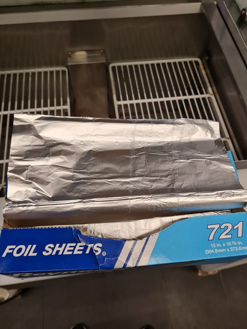 Burrito or wrap aluminium foil sheets, Food & Drinks, Packaged ...
