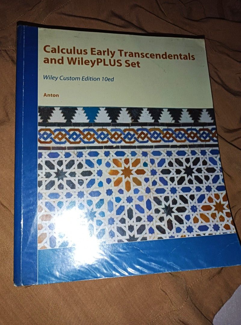 Calculus Early Transcendentals 10th Edition by Anton [WileyPLUS ...