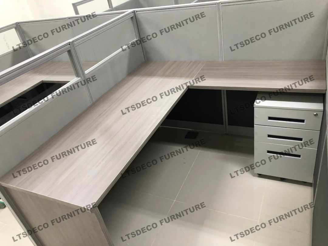 CALL CENTER TABLE WITH MOBILE PEDESTAL OFFICE PARTITION AND FURNITURE ...