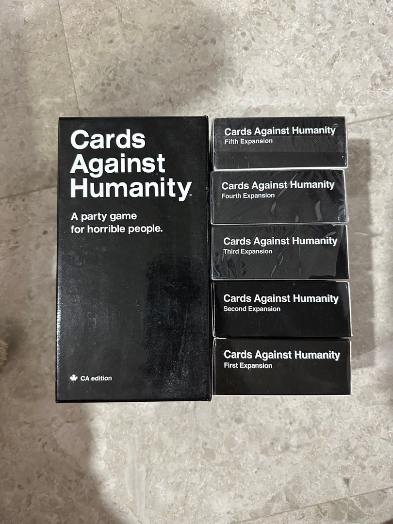 Cards Against Humanity - CA edition + expansion packs, Hobbies & Toys ...