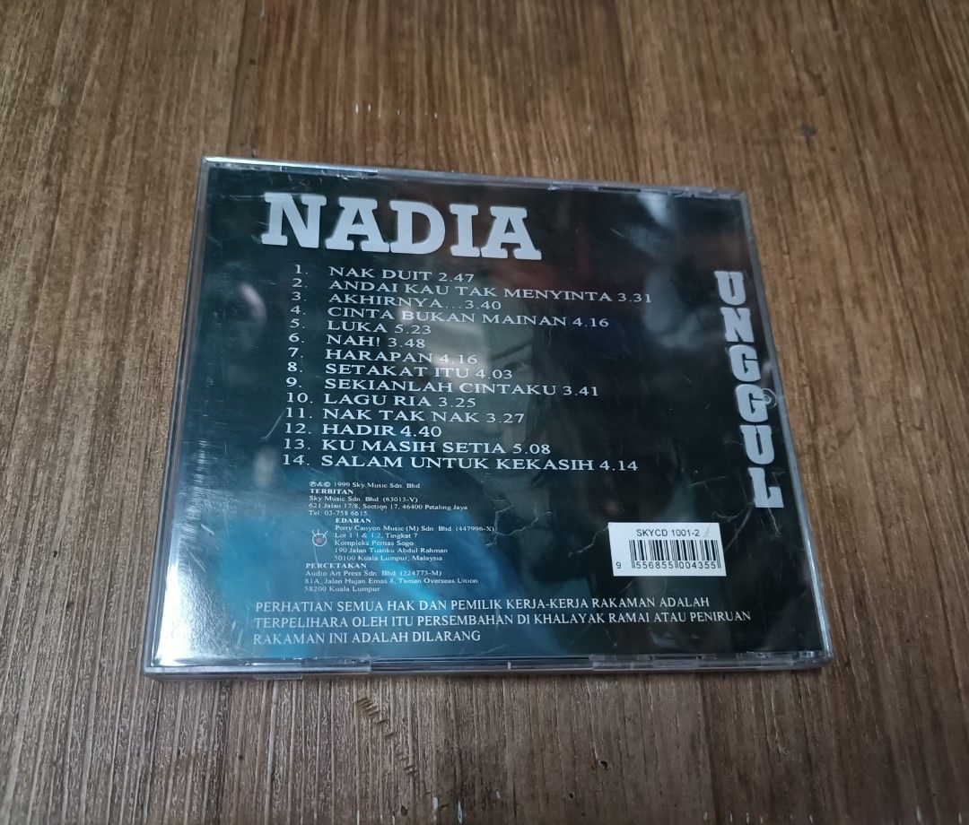 CD NADIA @ 1999 Sky Music/Pony Canyon M Sdn Bhd.., Hobbies & Toys, Music & Media, CDs & DVDs on ...