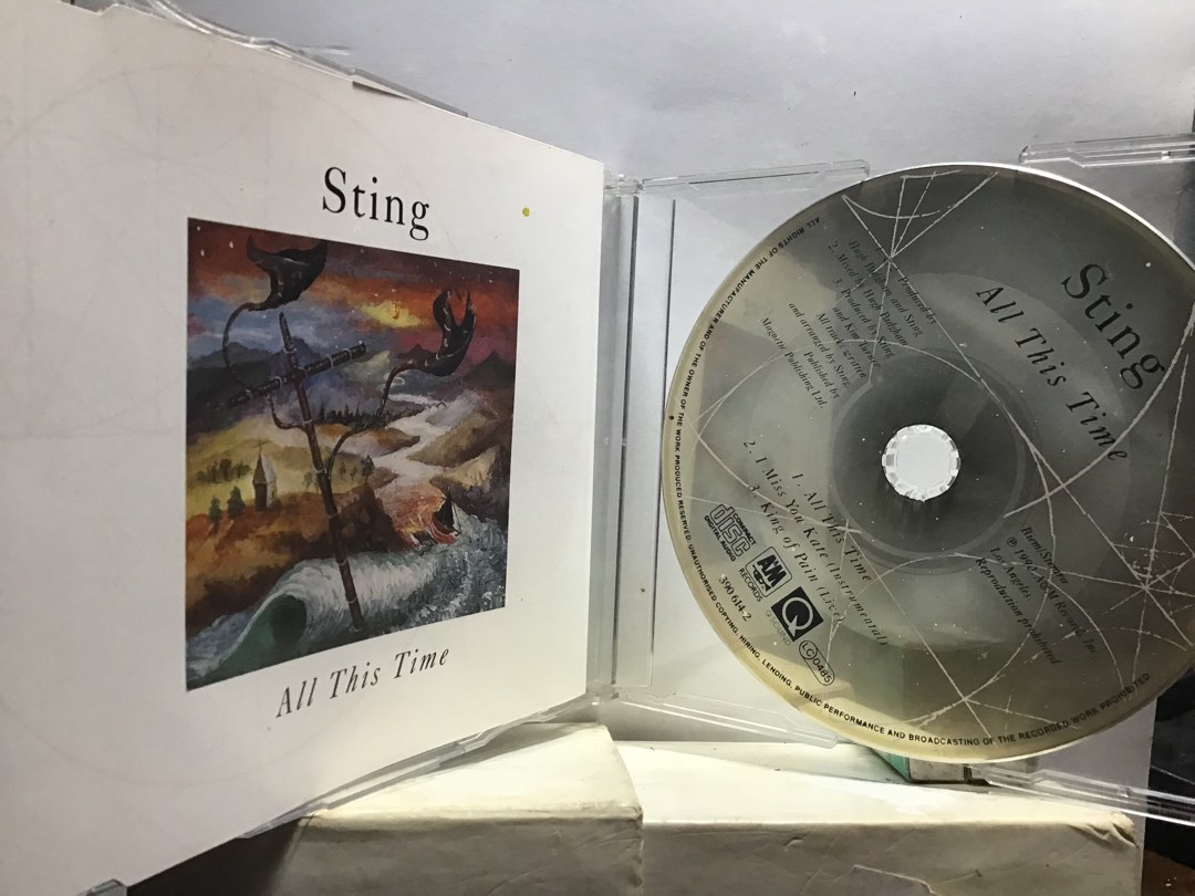CD SINGLE Sting - All This Time OOP ORIGINAL PRESS Anubis 90s Pop Rock ...