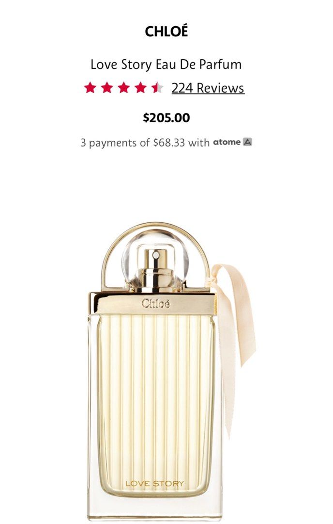 Chloe Love Story EDP 75ml, Beauty & Personal Care, Fragrance & Deodorants on Carousell