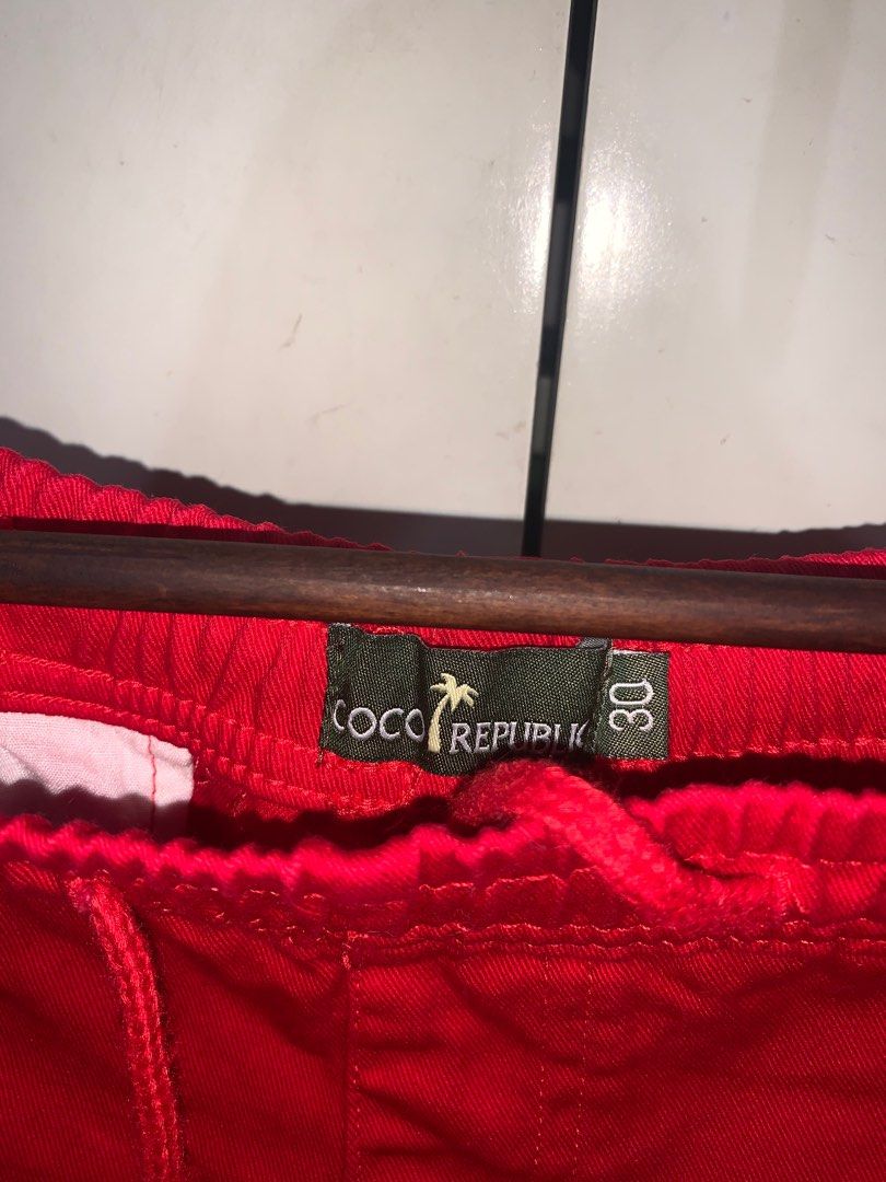 Coco Republic red shorts, Men's Fashion, Bottoms, Shorts on Carousell