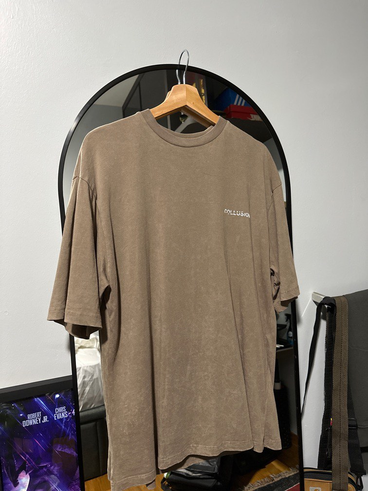 Collusion Boxy Logo Tee, Men's Fashion, Tops & Sets, Tshirts & Polo ...