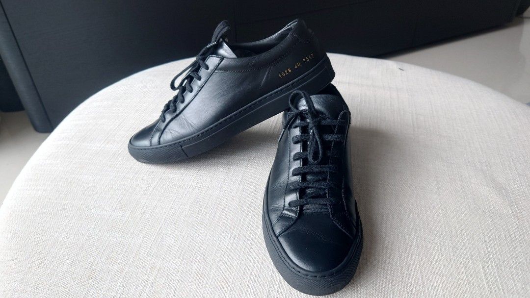 Common Projects Achilles Low Black, Men's Fashion, Footwear, Sneakers ...