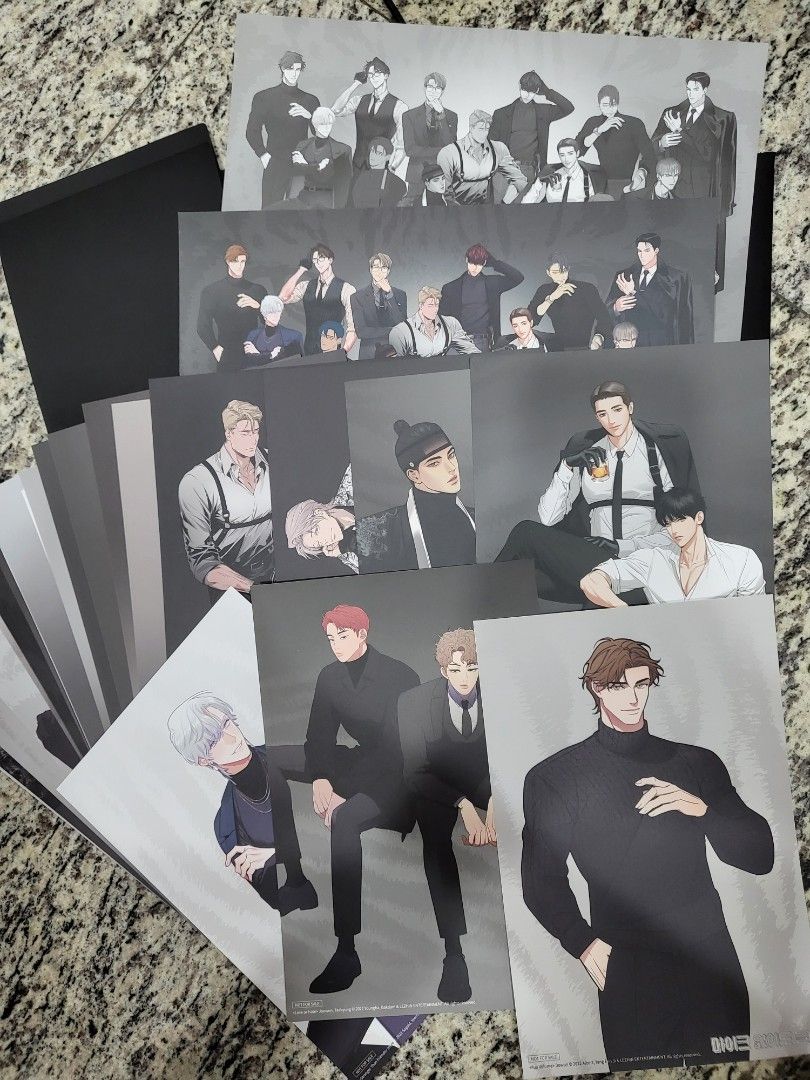 COMPLETE Lezhin BLACK TIGER illustrations, Hobbies & Toys, Memorabilia ...