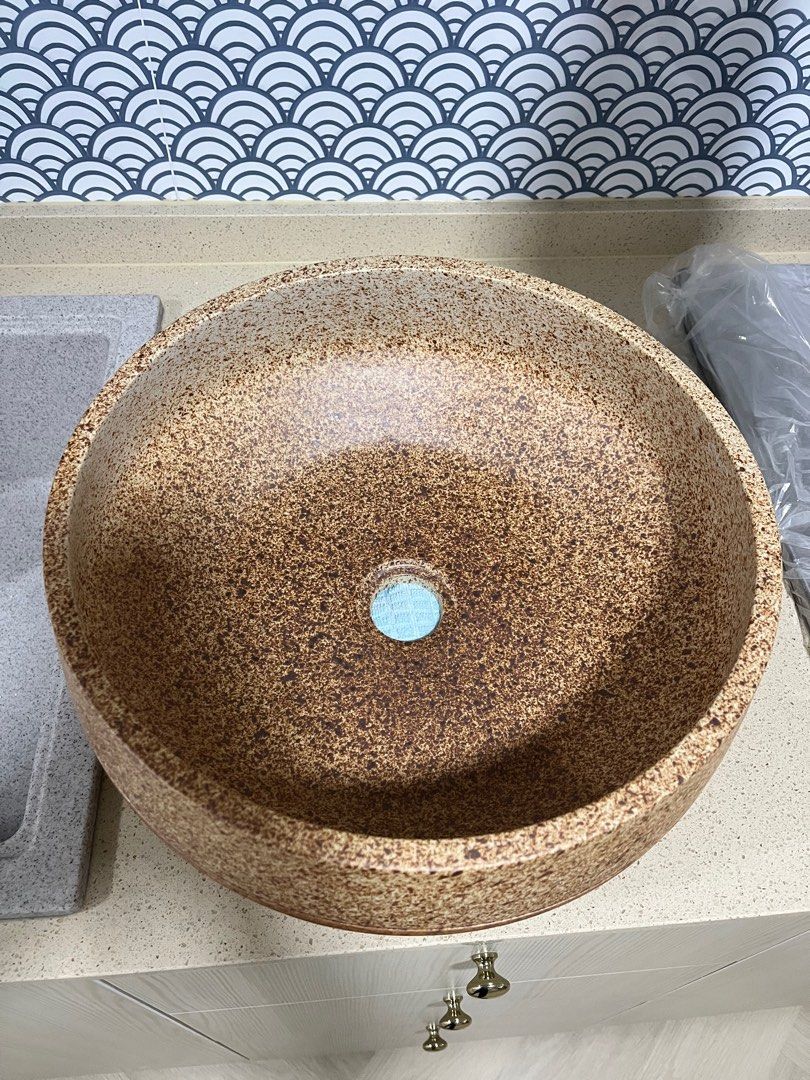 counter top sink brand OTTO include black colour tall faucet, Furniture ...