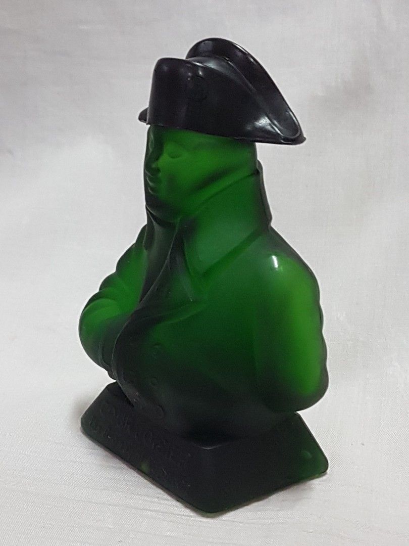 Courvoisier The Brandy Of Napoleon Miniature Glass Decanter Green ...
