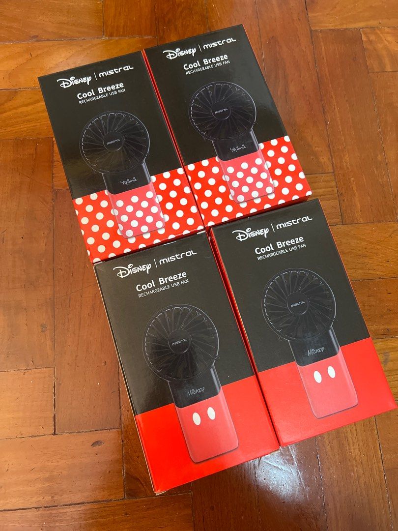 Disney Mickey Minnie Mistral USB Fans (Hand held version) , Furniture ...