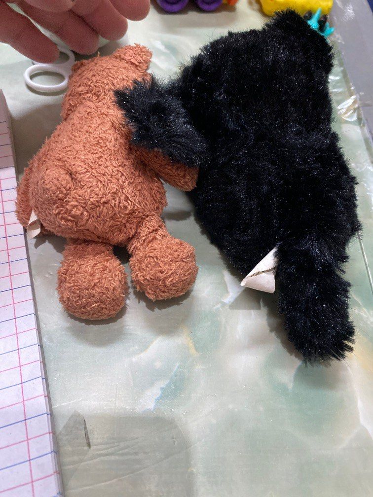 Dog and bear stuffy bundle, Hobbies & Toys, Toys & Games on Carousell
