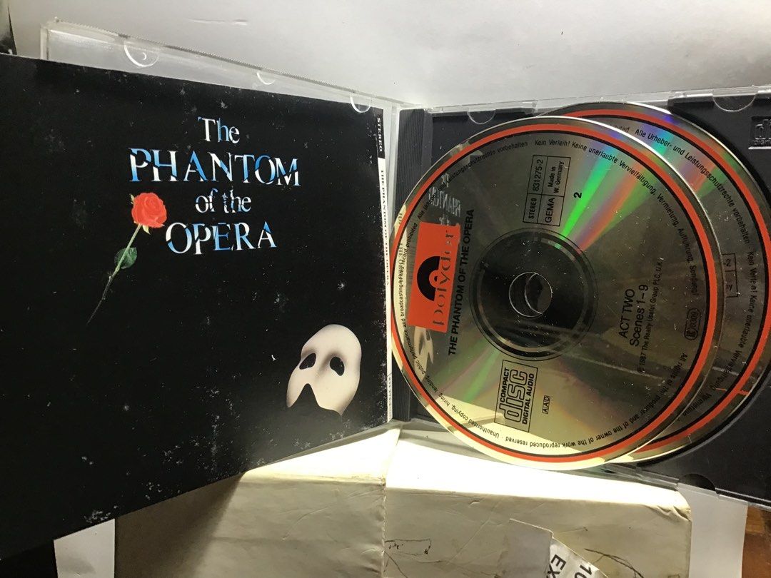 DOUBLE 2x CD Phantom of the Opera - Sarah Brightman Andrew Lloyd Webber ...