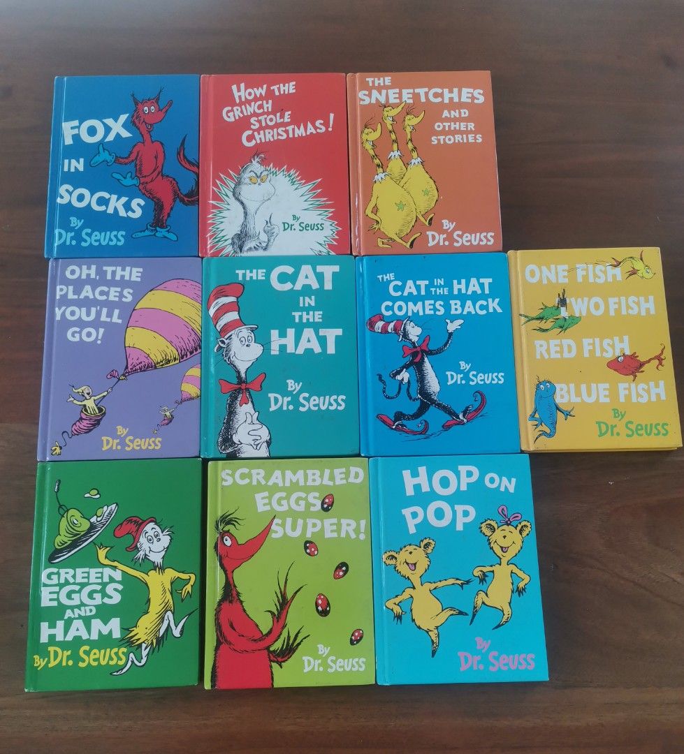 Dr. Seuss Set of 10 Hard cover books, Hobbies & Toys, Books & Magazines ...