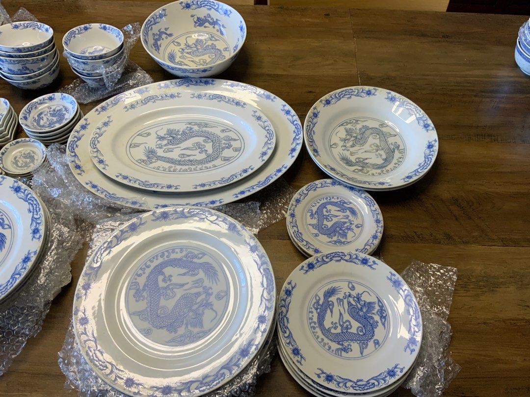 Dragon Plate set, Furniture & Home Living, Kitchenware & Tableware ...
