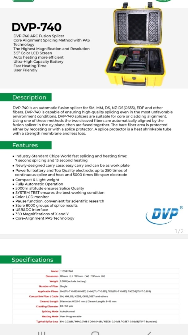 DVP 740 FUSION MACHINE, Commercial & Industrial, Construction Tools & Equipment on Carousell