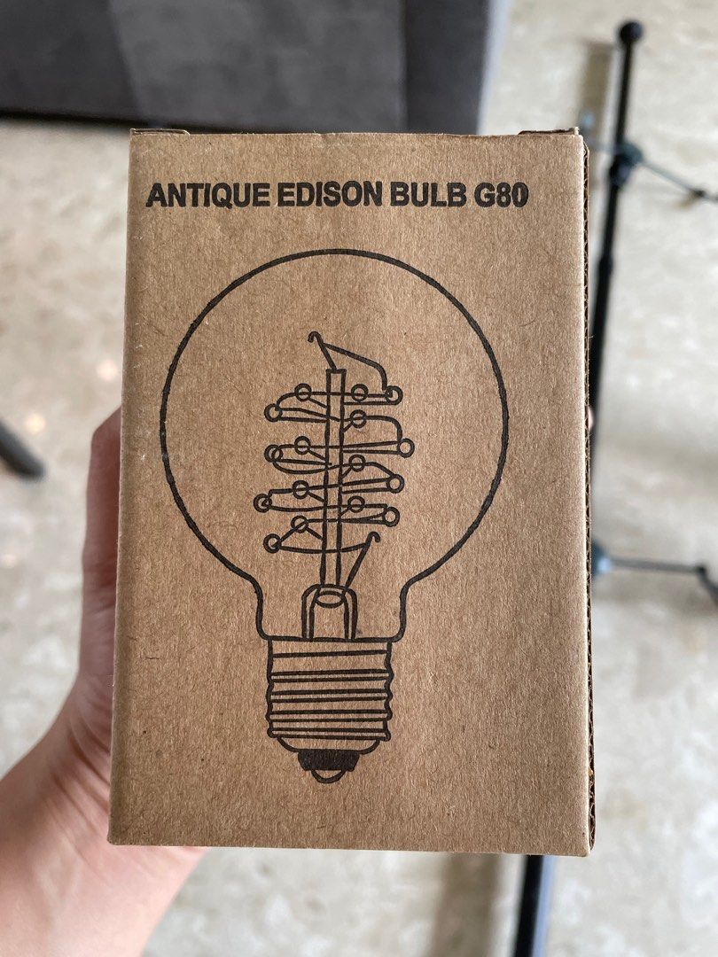 Edison bulb, Furniture & Home Living, Lighting & Fans, Lighting on ...