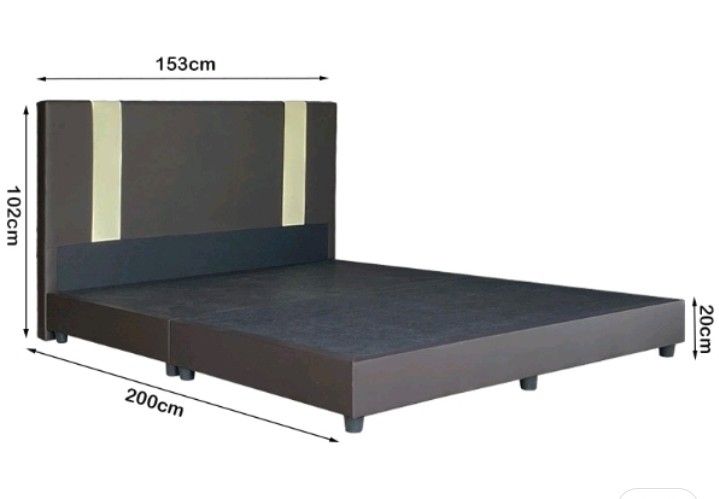 Edwin Pvc Bedframe, Furniture & Home Living, Furniture, Bed Frames ...